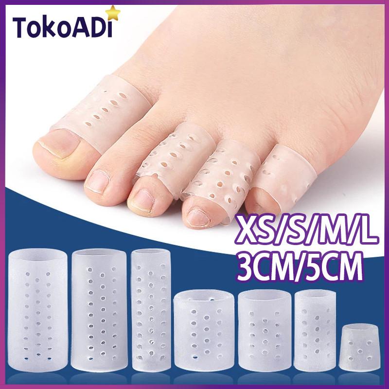 1 Pasang Toe Protector Elastic Silicone Toe Covers Transparent - Shop ...