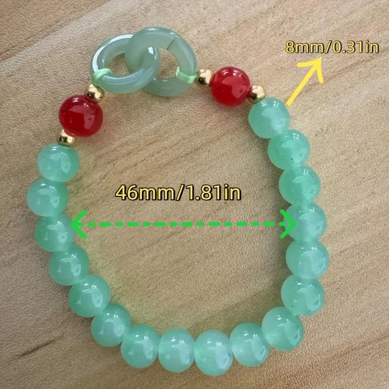 Gelang Tangan Manik Hijau Jed Sintetik, Rekaan Elegan, Untuk - TikTok ...