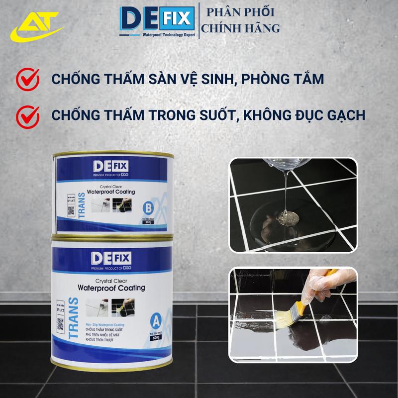 Chống thấm trong suốt 2 thành phần, chống thấm sàn bê tông, sàn ...