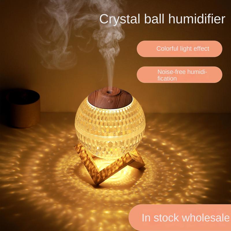 New Colorful Night Light Crystal Ball Humidifier Small Household ...