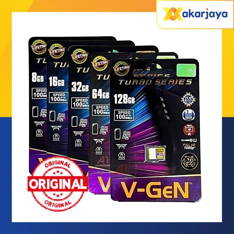 Class 10 8/16/32/64/128GB VGen Original Kartu Memori MMC Memory - Shop | Tokopedia