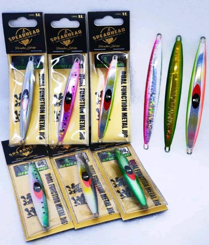 PIRATEZ STRIKE SPEARHEAD JIG DOUBLE FUNCTION ACTION METAL JIGGING ...
