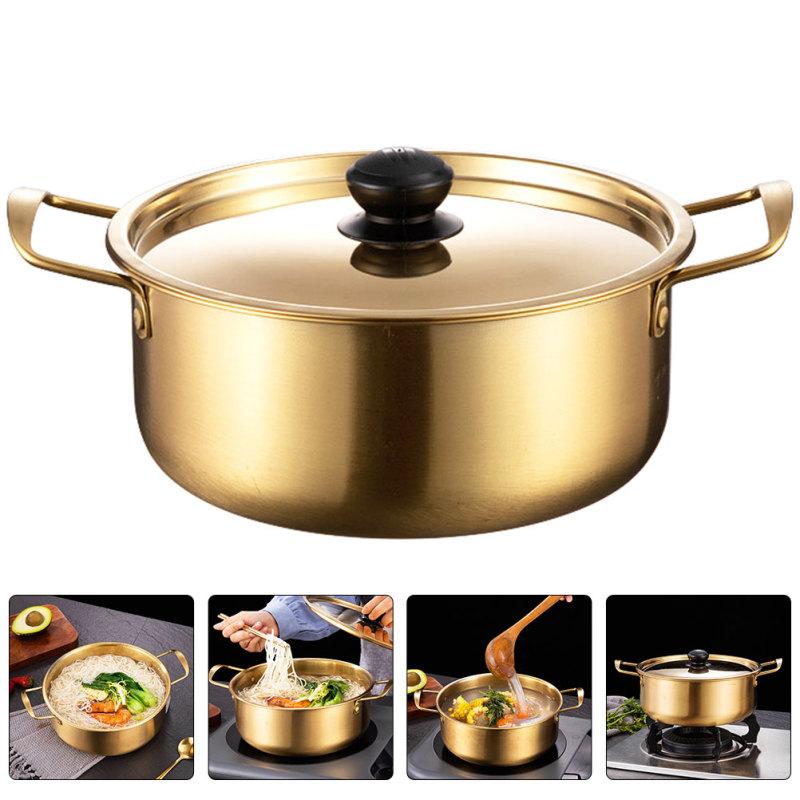 18cm Korean Style Instant Noodle Pot Binaural Army Hot Pot Korean ...
