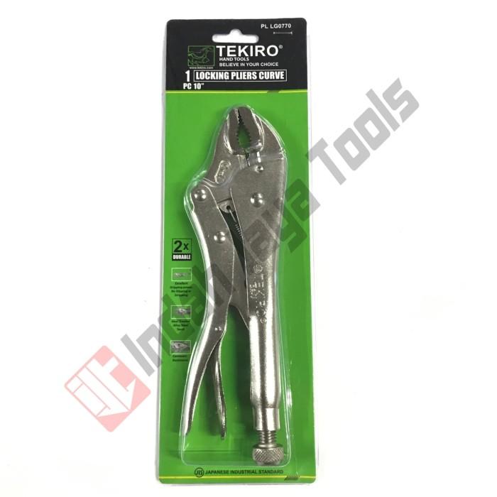 Jual TEKIRO Tang Buaya Bengkok 10 Inch Vice Grip Locking Pliers Tang ...