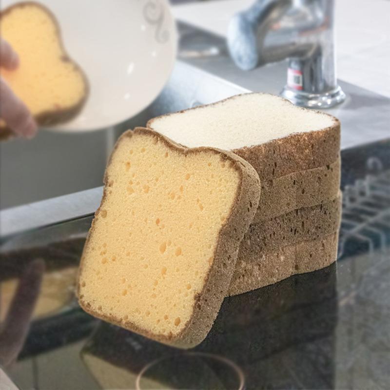 Toast Bread Kitchen Cleaning Dishwashing Sponge - TikTok Shop Singapore