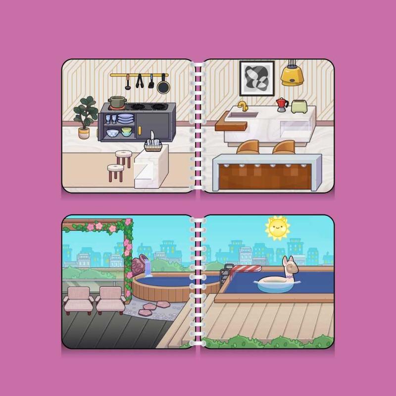 Avatar World Mansion Paper Doll Quiet Book Mainan Anak Bongkar Pasang ...