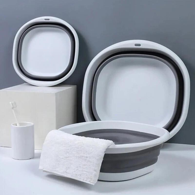 Plastic Portable Basins Folding Laundry Tub Adult Baby Bath Bathroom ...