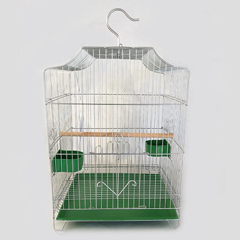 Sangkar Burung Parkit, Bahan Logam, Reka Bentuk Lipat, Kaki Burung ...