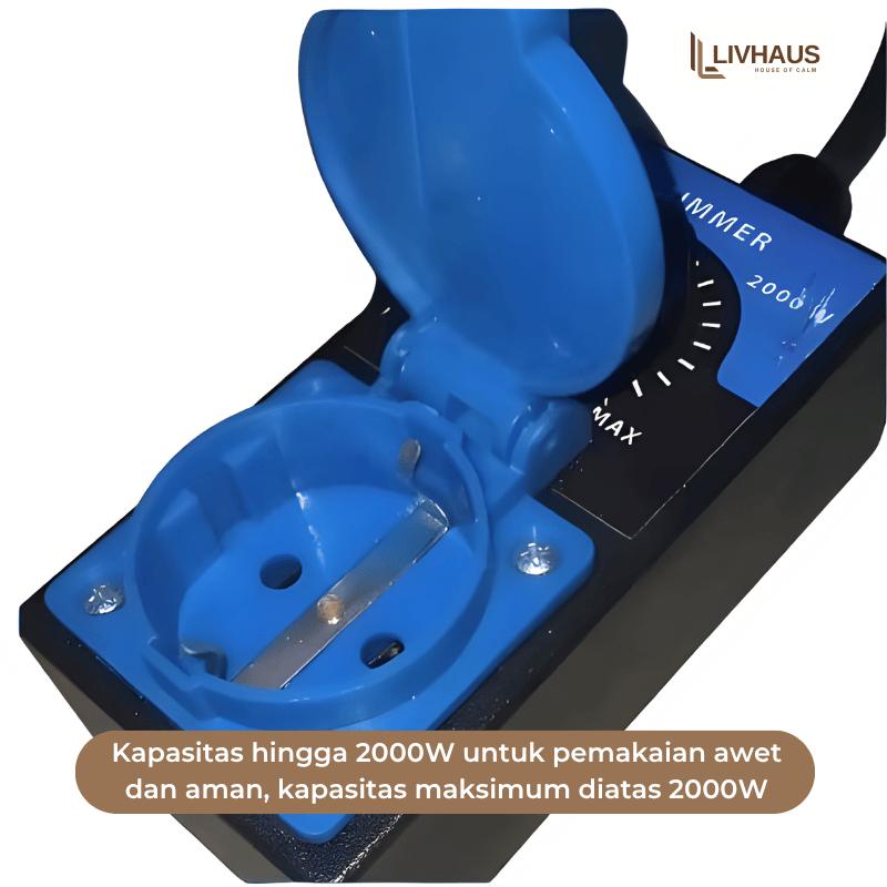 Dimmer Speed Control 2000W Pengatur Kecepatan Gerinda Dimmer Gerinda ...