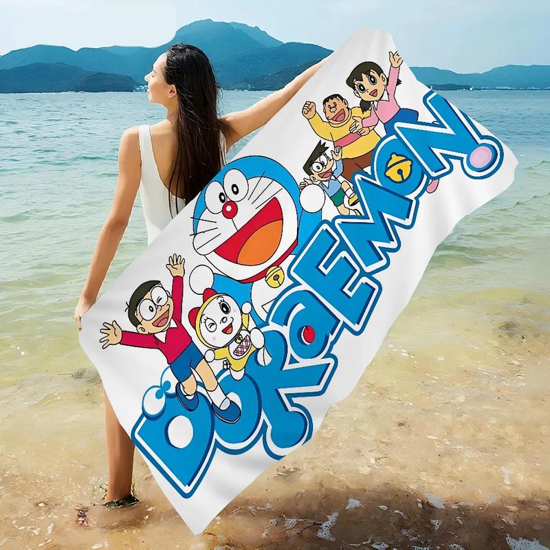 Tuala Mandi, D-Doraemon, Bahan Microfiber, Lembut, Menyerap Air ...