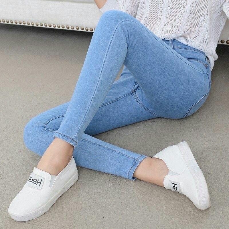 Ladies Skinny denim Jeans kain stretchable size 26-38 - TikTok Shop ...