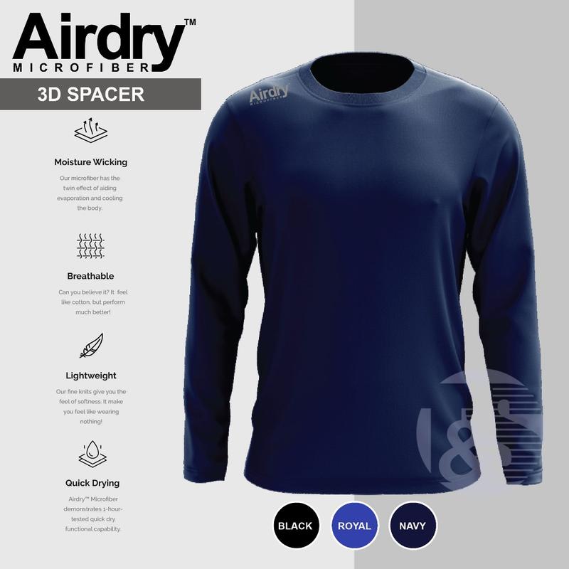 Microfiber Airdry ™️, Leher Bulat, Lengan Panjang, Dengan Logo - TikTok ...