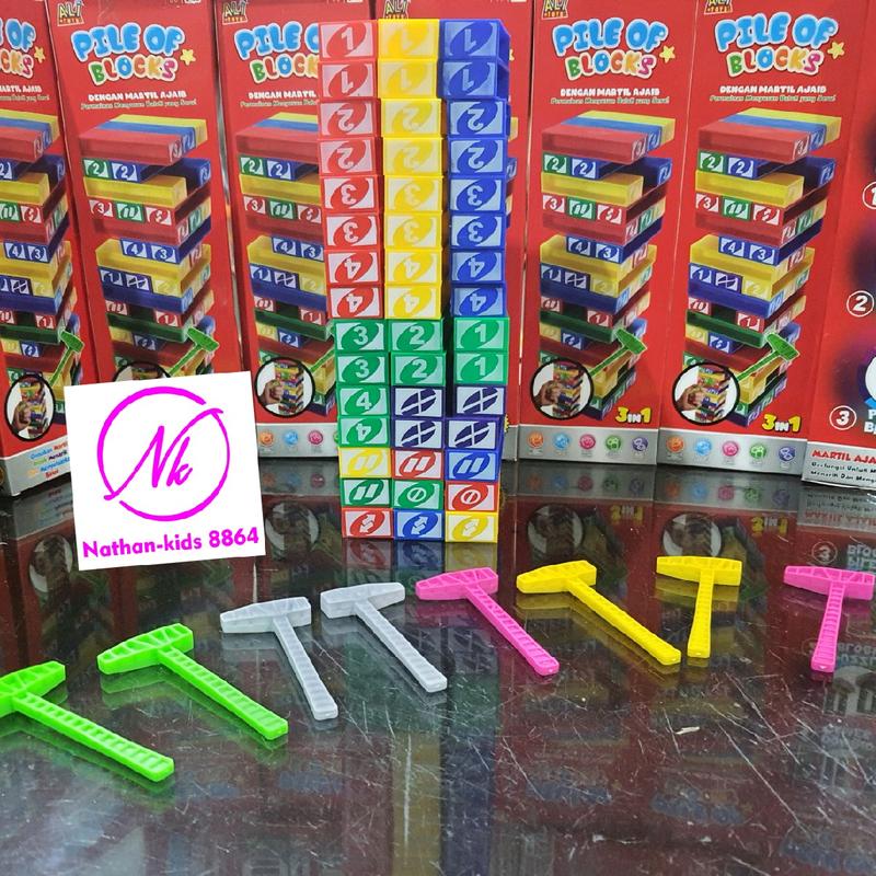 Mainan Unoo Pile Stacko Balok Susun Edukasi berSNI Permainan - Shop ...