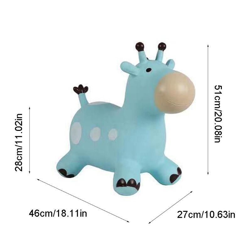 Ride On Toys Jumping Horse Bouncy Giraffe Hopper Inflatable Jumping ...