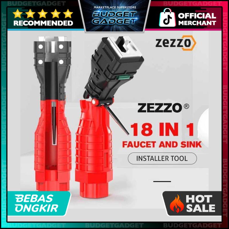ZEZZO Kunci Pas Ledeng Wrench Faucet Sink Installer 18 in 1 - Shop ...