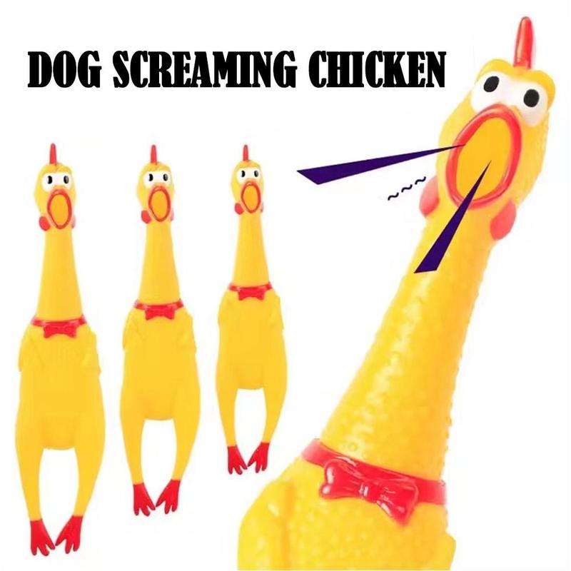 Screaming Rubber Chicken Toy Funny Dog Toy Z9P2 - TikTok Shop Singapore