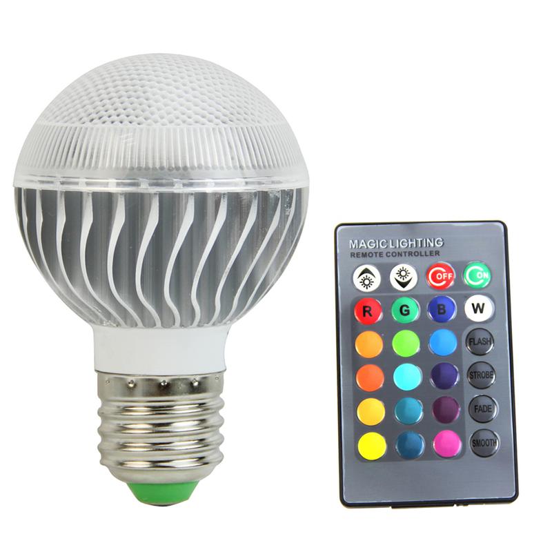 E27 Led Lamp Dimmable 16 Colors RGB Light Bulb 220V Led Bulb - TikTok ...