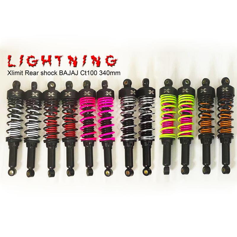 Xlimit Rear Shock for BAJAJ Ct100, 340mm 310mm - TikTok Shop Philippines