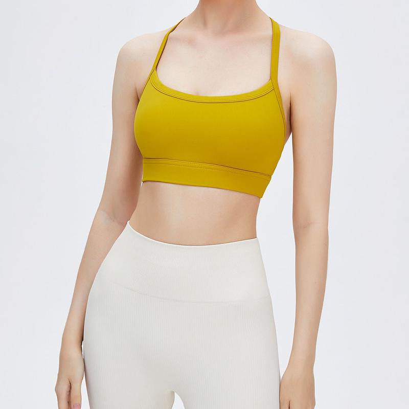 Yoga Top with Chest Pads, Halter Neck, Beautiful Back, Camisole ...