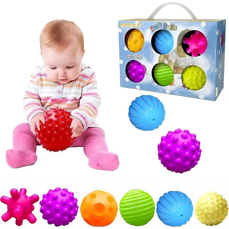 Bola Deria, Mainan Bayi, untuk Aktiviti 1 dan 2 Tahun, Bola Bertekstur ...