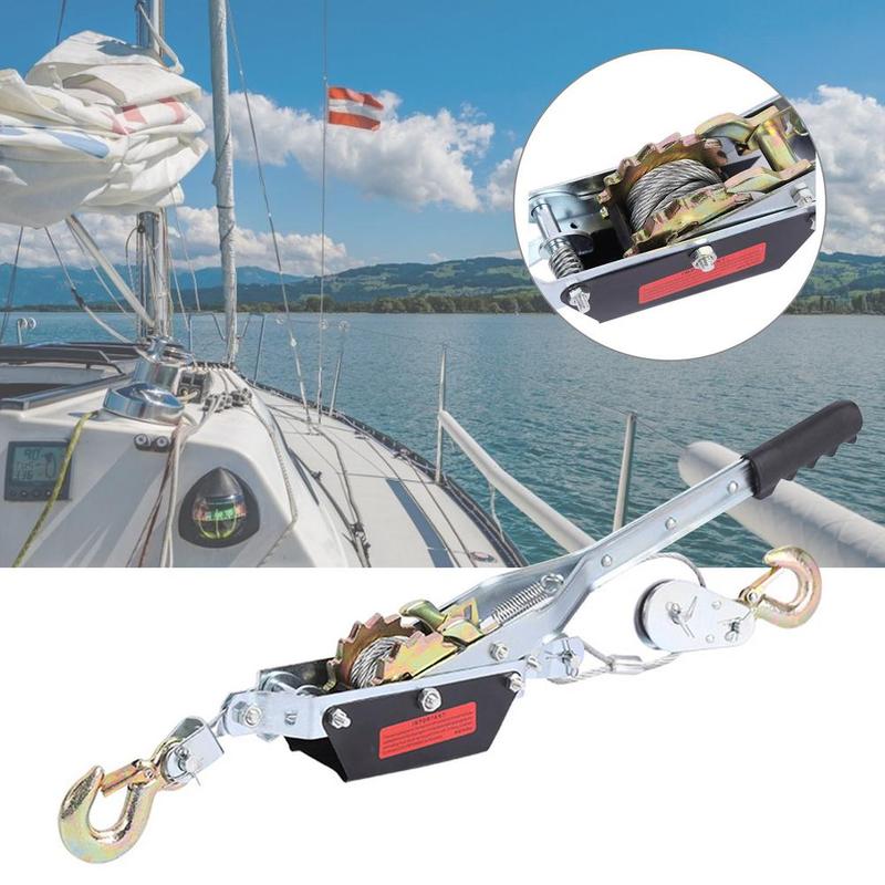 Double Hooks Hand Puller Wire Rope Ratchet Hand Power Puller - TikTok ...
