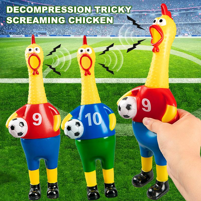Yellow Screaming Chicken Toy Squeeze Squeaky Screaming Chicken - TikTok ...