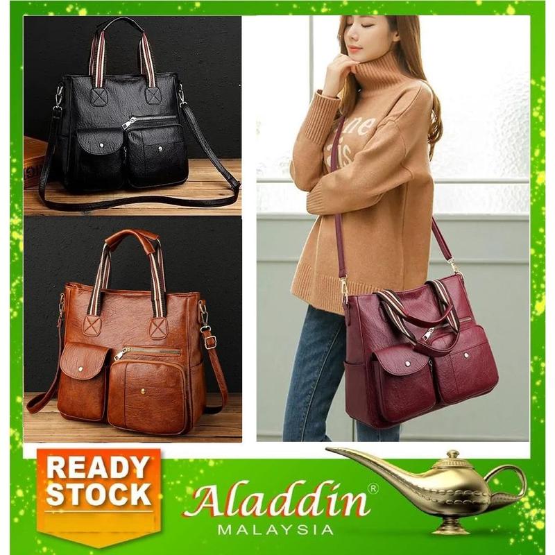 Aladdin Stripe Top Handle Women Travel Office Outer Sling Shoulder ...