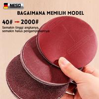 Promo NESO JERMAN Amplas bulat 4 Inch [COD] Grit Grid 40 60 80 120 150 ...