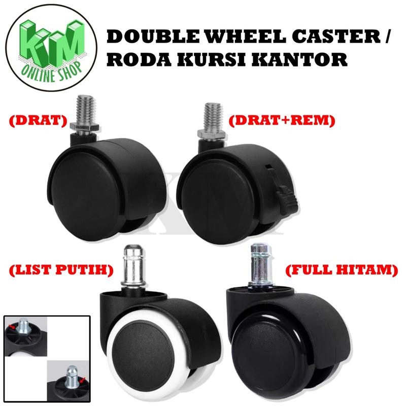 Roda Caster Kursi Kantor/ Roda Kastor Kursi Rak 2 INCH - Shop | Tokopedia