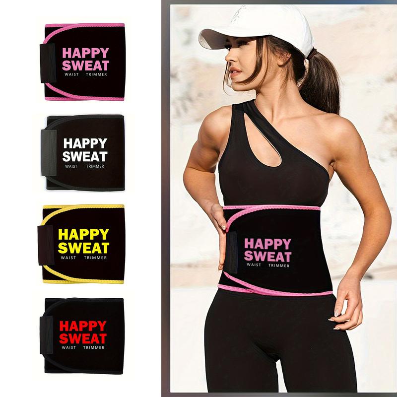 Adjustable Happy Sweat Waist Trainer Belt - Hand-Washable Nylon Support ...
