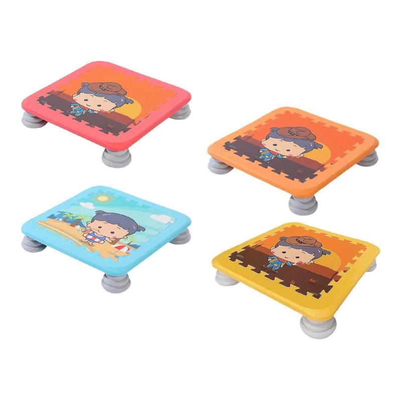 Kids Trampoline with Non Slip Base Fitness Toys Mini Square Trampoline ...