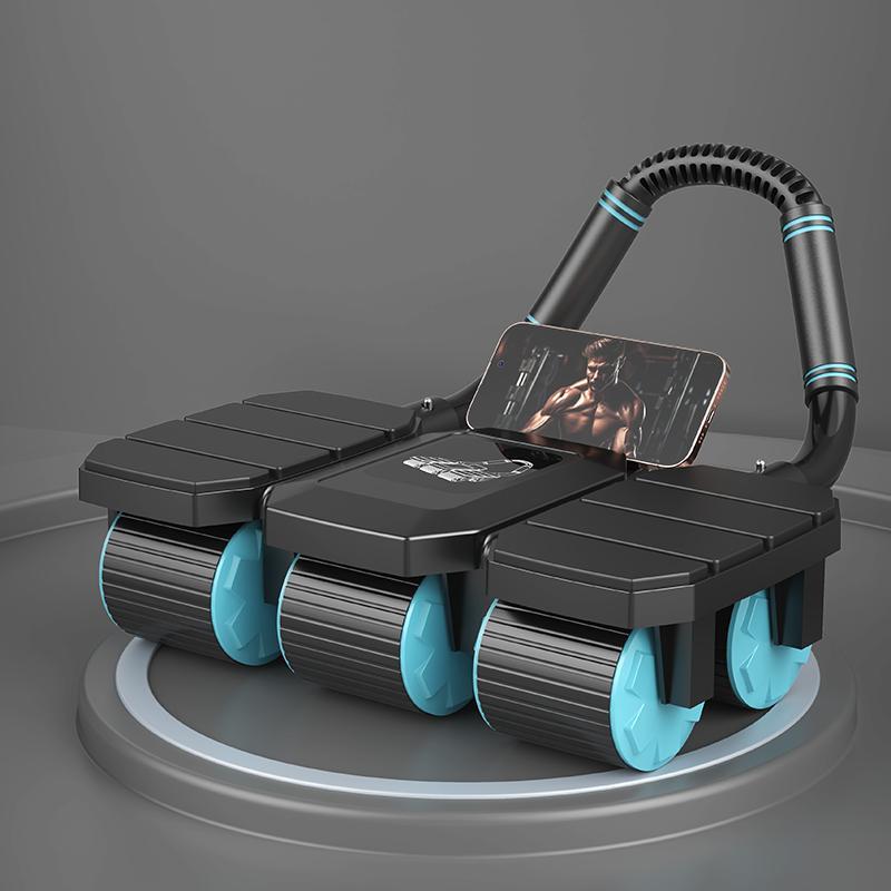 6 Wheel 8 Support Abdominal Muscle Roller, Automatic Rebound Abdominal ...
