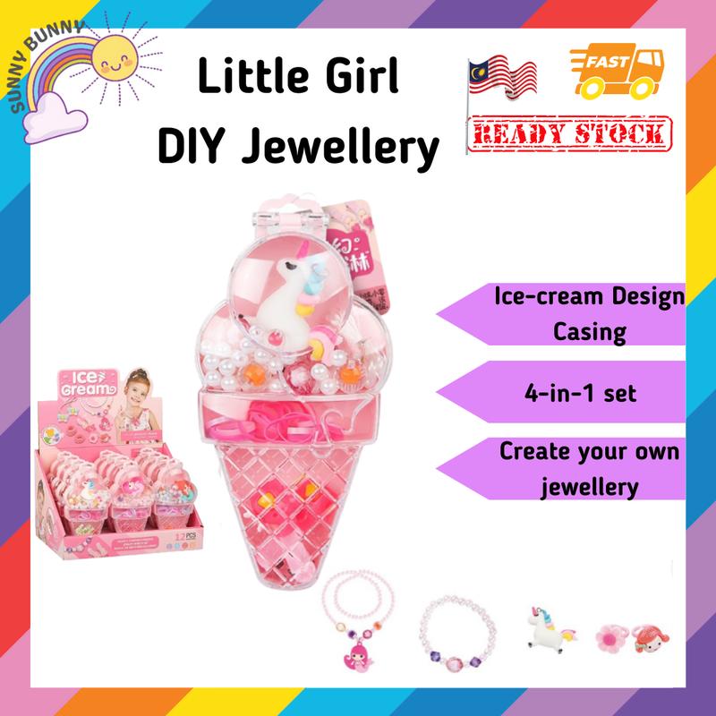 DIY Rantai budak Girl Children DIY Handmade Jewellery Beads Necklace ...