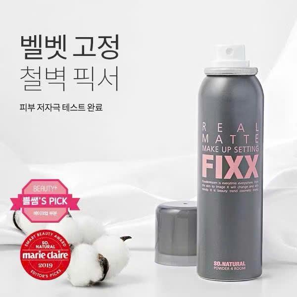 Xịt dưỡng nền Real Matte Make Up Setting Fixx So' Natural 75ml - TikTok ...