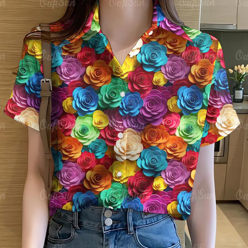 Songkran Shirt 2025 Floral Pattern Shirt Hawaiian Shirt Beautiful ...