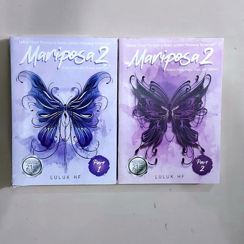 Paket 2 Novel Wattpad best seller MARIPOSA PART JILID 1 DAN JILID ...
