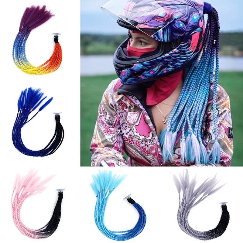 Helmet Jalinan, 24 ", Rambut Palsu, Jalinan Topi Keledar Motosikal ...