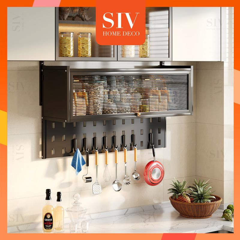 SIV Hanging Kitchen Cabinet Wall Mounted Storage Cabinet Spice - TikTok ...