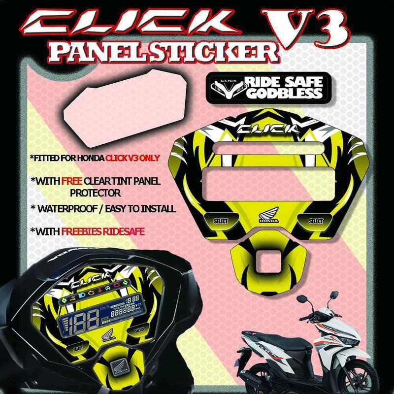 HONDA CLICK 125i V3 PANEL STICKER/DECALS - TikTok Shop Philippines