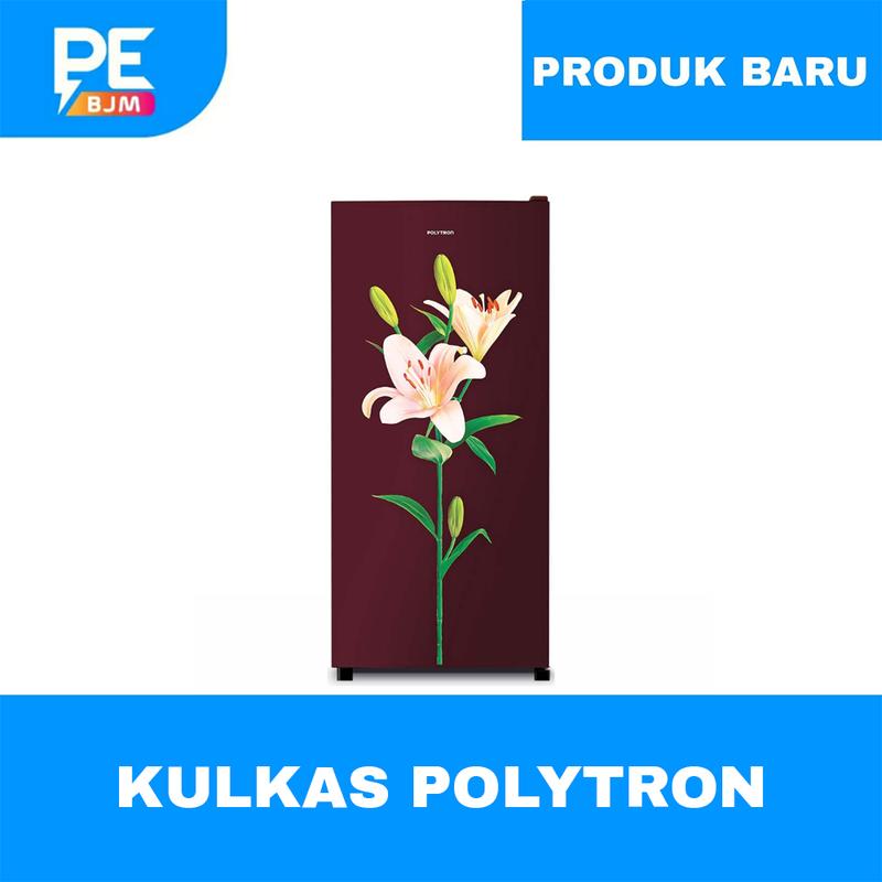 KULKAS POLYTRON 1 PINTU METALLIC 180 LITER PRB-187PR GARANSI RESMI ...