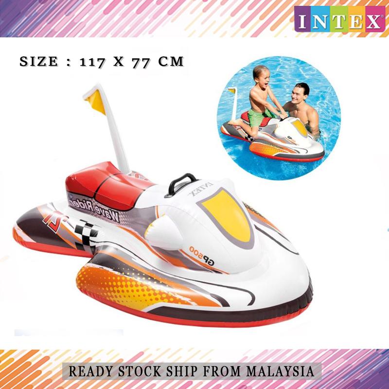 ORIGINAL INTEX ( RED COLOR ) Inflatable Wave Rider Ride-on With ...