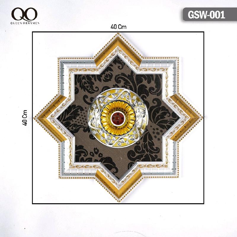 Hiasan Lampu Plafon Pvc Gipsum Grc, Tempat Lampu Untuk Plafon, - Shop ...