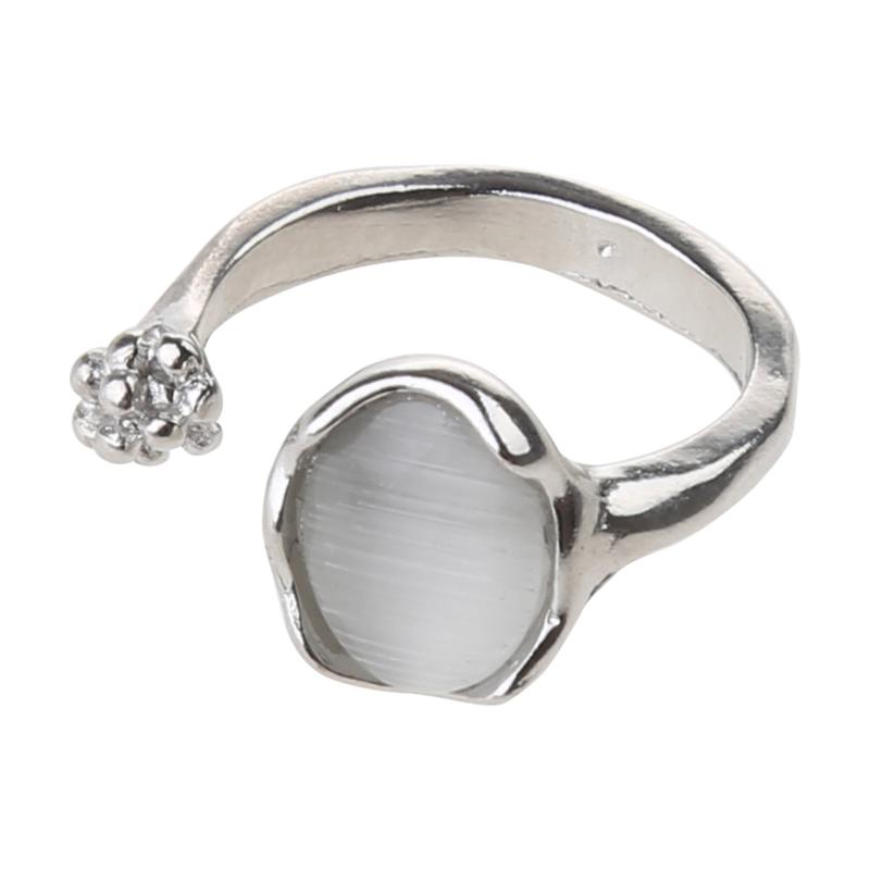 Irregular Natural Stone Ring With Opal Aesthetic Egirl Hollo - TikTok ...