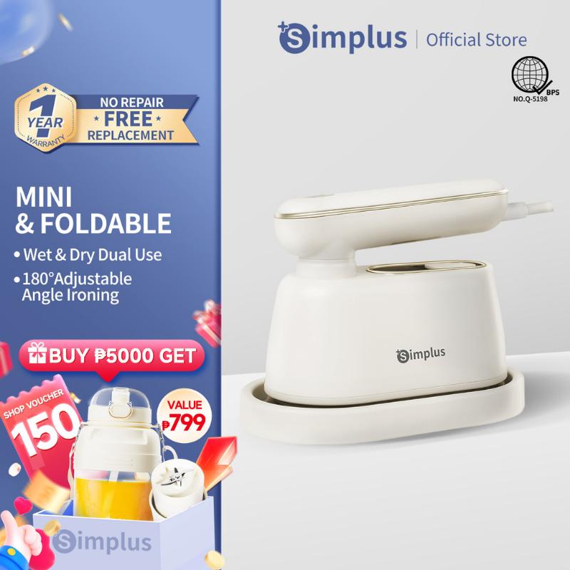 Simplus Steamer Iron Foldable Steam Iron Portable 120ml GTJH015 ...