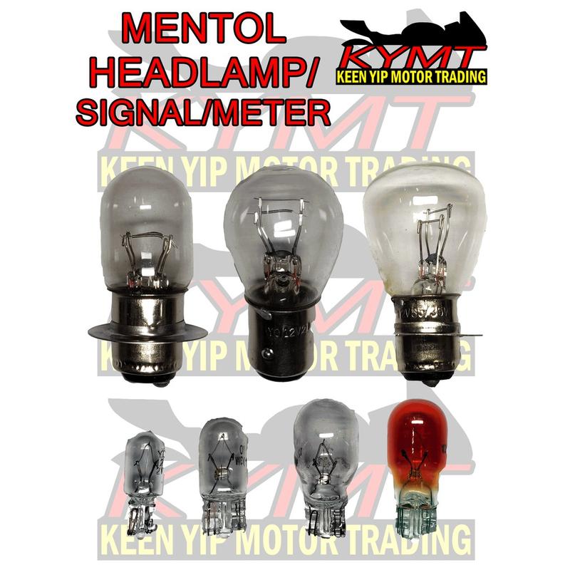 Mentol Light Bulb Headlamp Lampu Depan Brake Signal Motor Motosikal ...