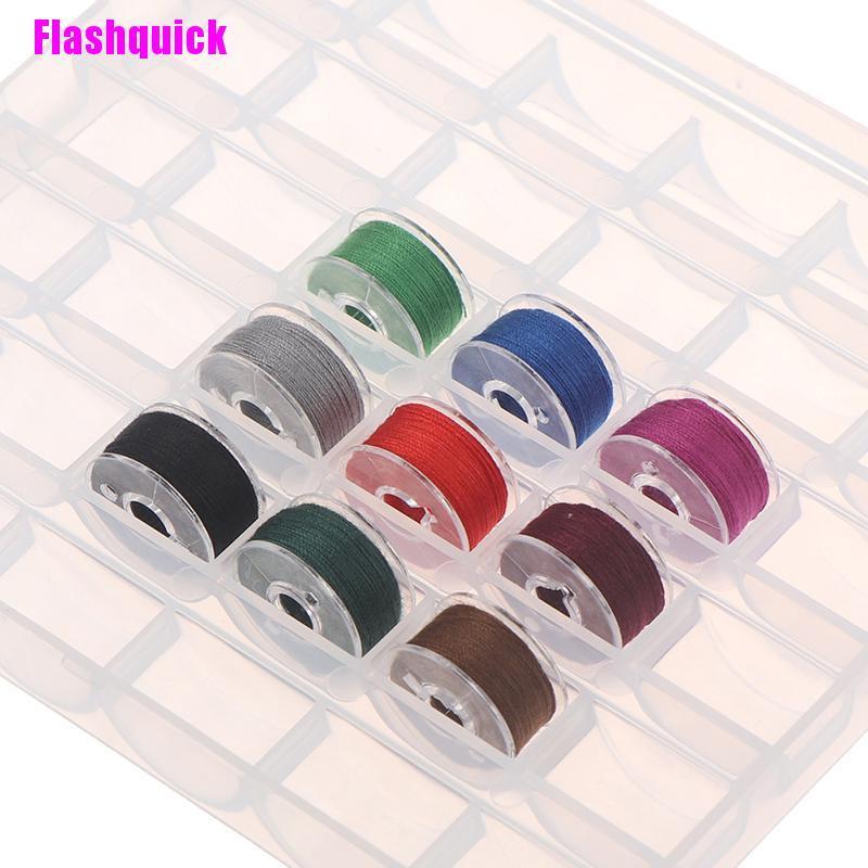 [Flashquick] 36 Spools Empty Bobbins Sewing Machine Bobbin Case ...