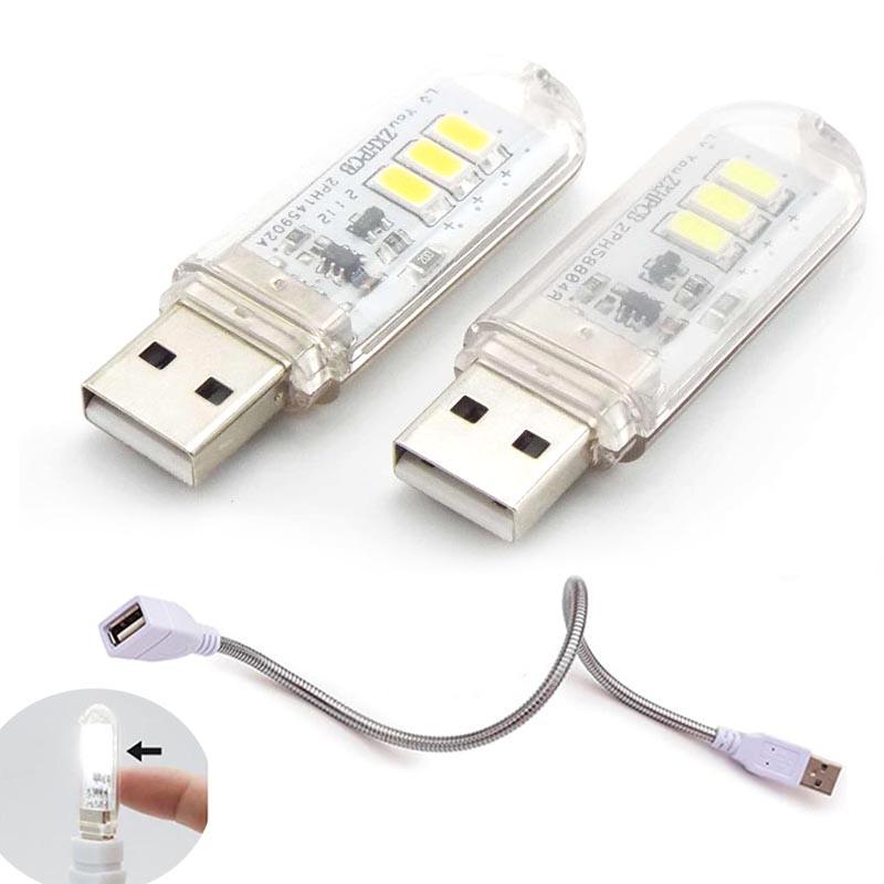 LED Lamp USB Led Night Lights Book Reading Lighting Bedroom for Home PC ...