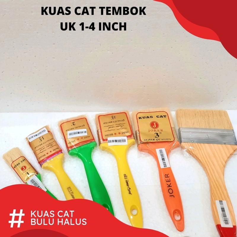 KUAS CAT TEMBOK HALUS 1-4 INCH READY - Shop | Tokopedia