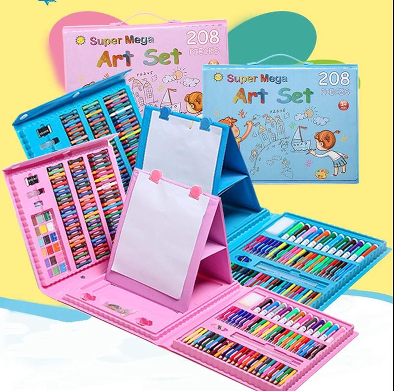 GAMI 208 Pcs Kids Super Mega Art Coloring Set, Crayons Oil Pastels ...