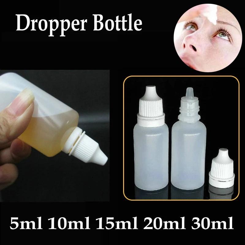 Soft Empty Plastic Squeeze Dropper Bottles Eye Drop Liquid Storage ...